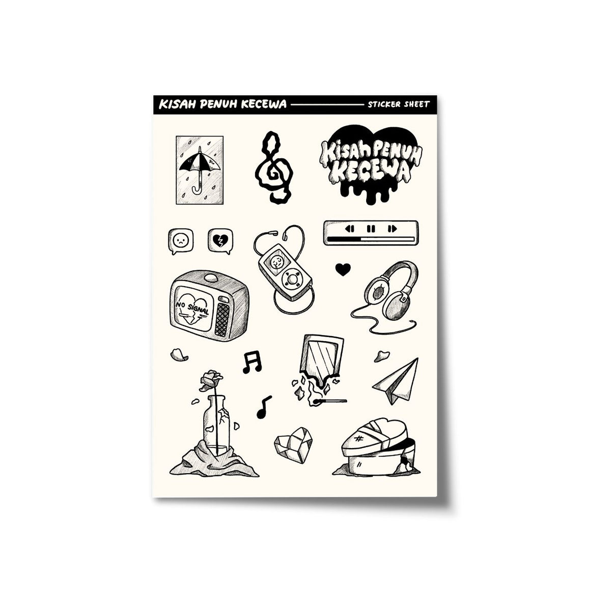 Kisah Penuh Kecewa Sticker Sheet – Universal Music Malaysia